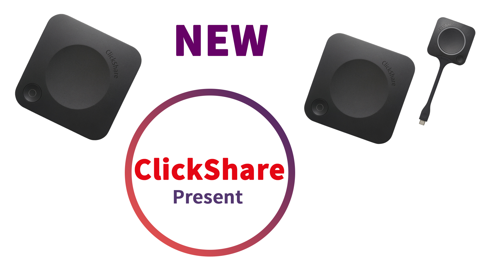 Barco ClickShare Present Kabelloses Präsentationssystem – PROMEDIATEC